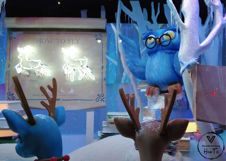 VMHT-Macy's TipToe Holiday Window Display - visualmerchandisinghowto.com